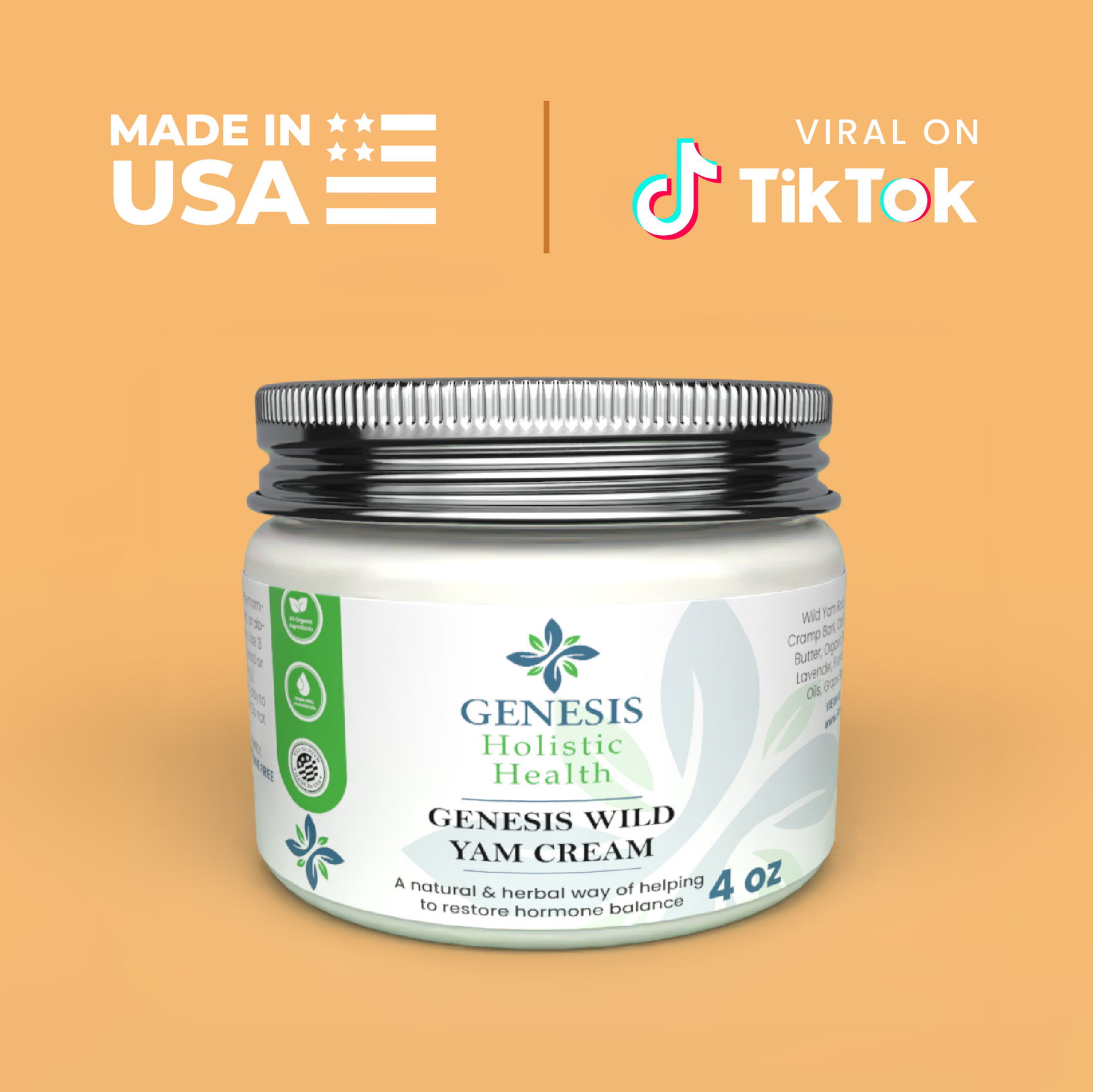 Wild Yam Hormone Support Cream™ – Genesis Holistic Health